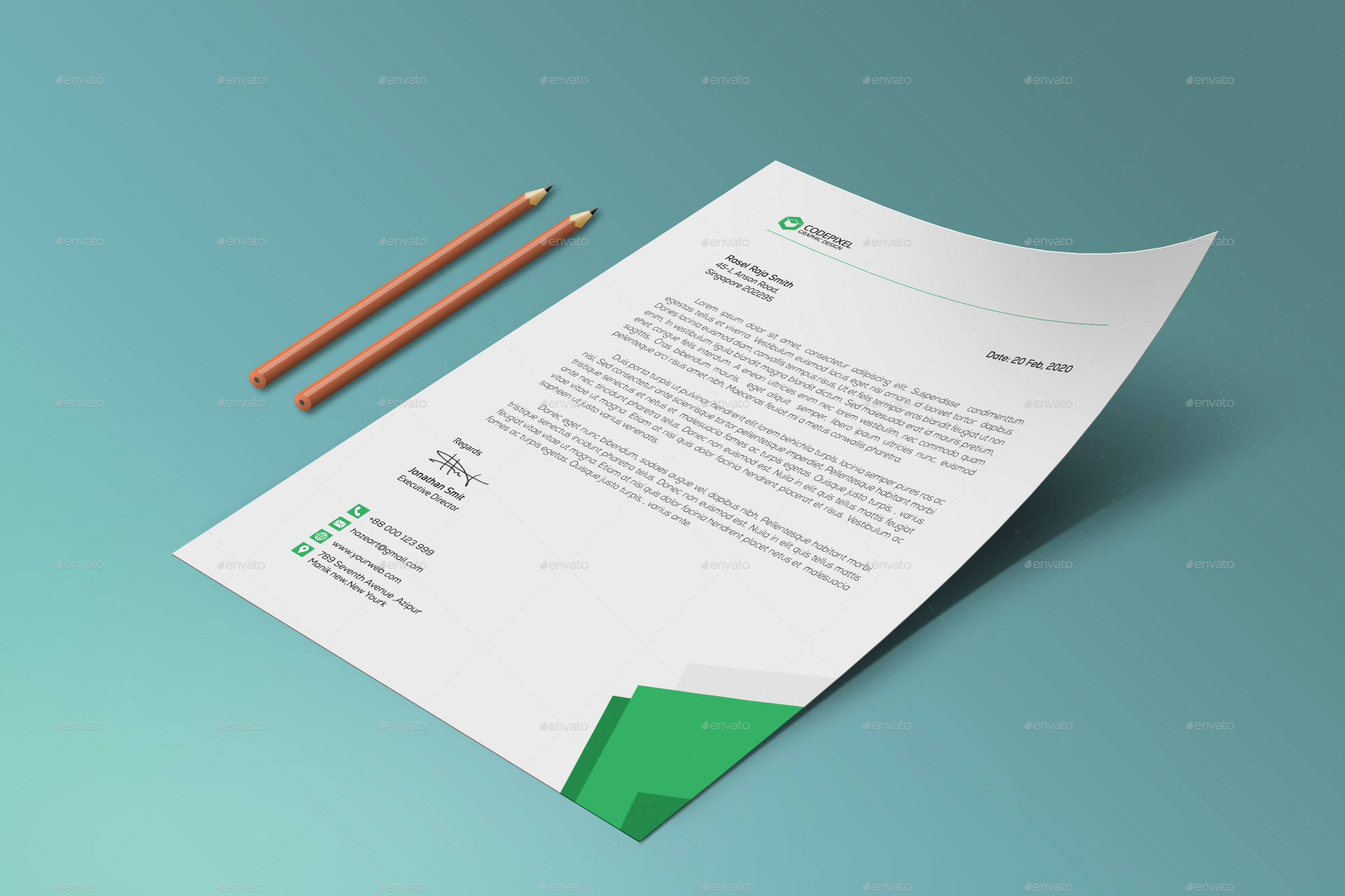 Letterhead, Print Templates | GraphicRiver