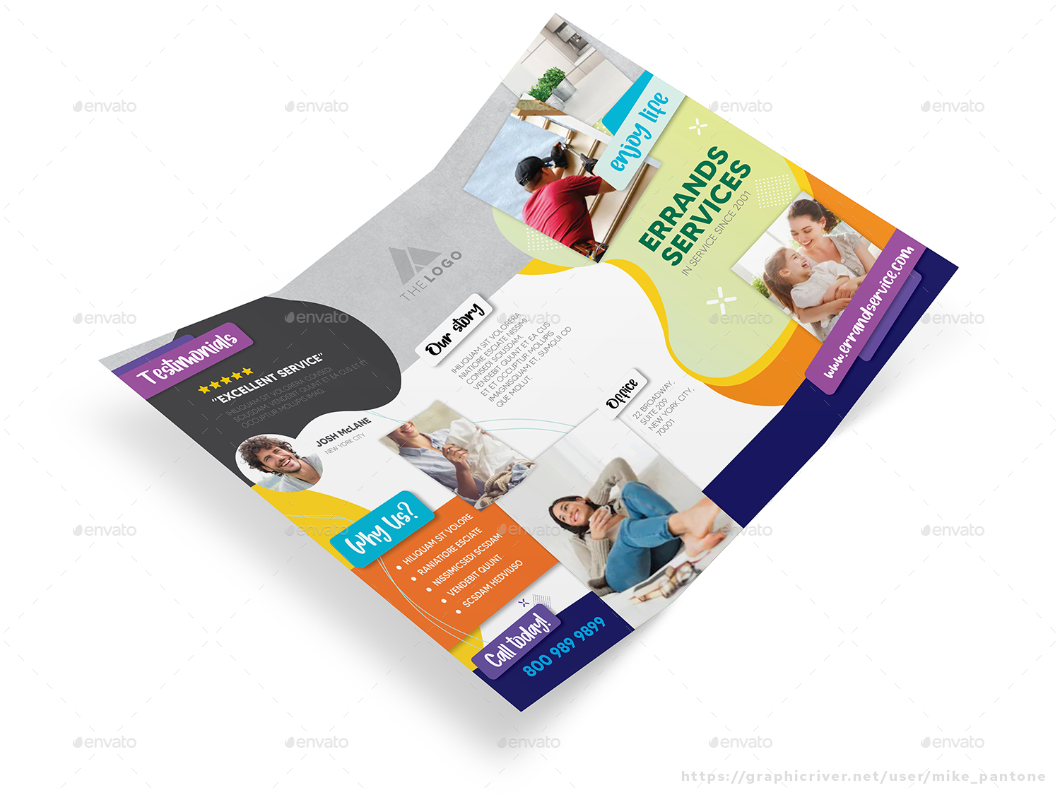 Errand Service Print Bundle, Print Templates | GraphicRiver