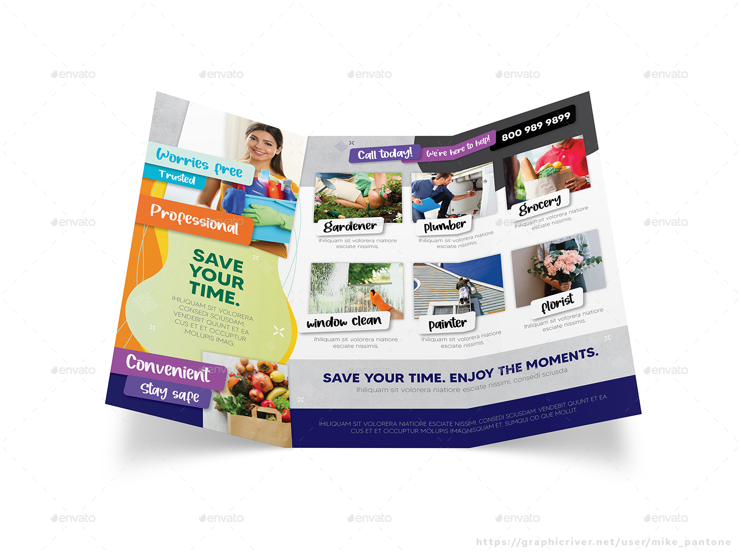 Errand Service Print Bundle, Print Templates | GraphicRiver