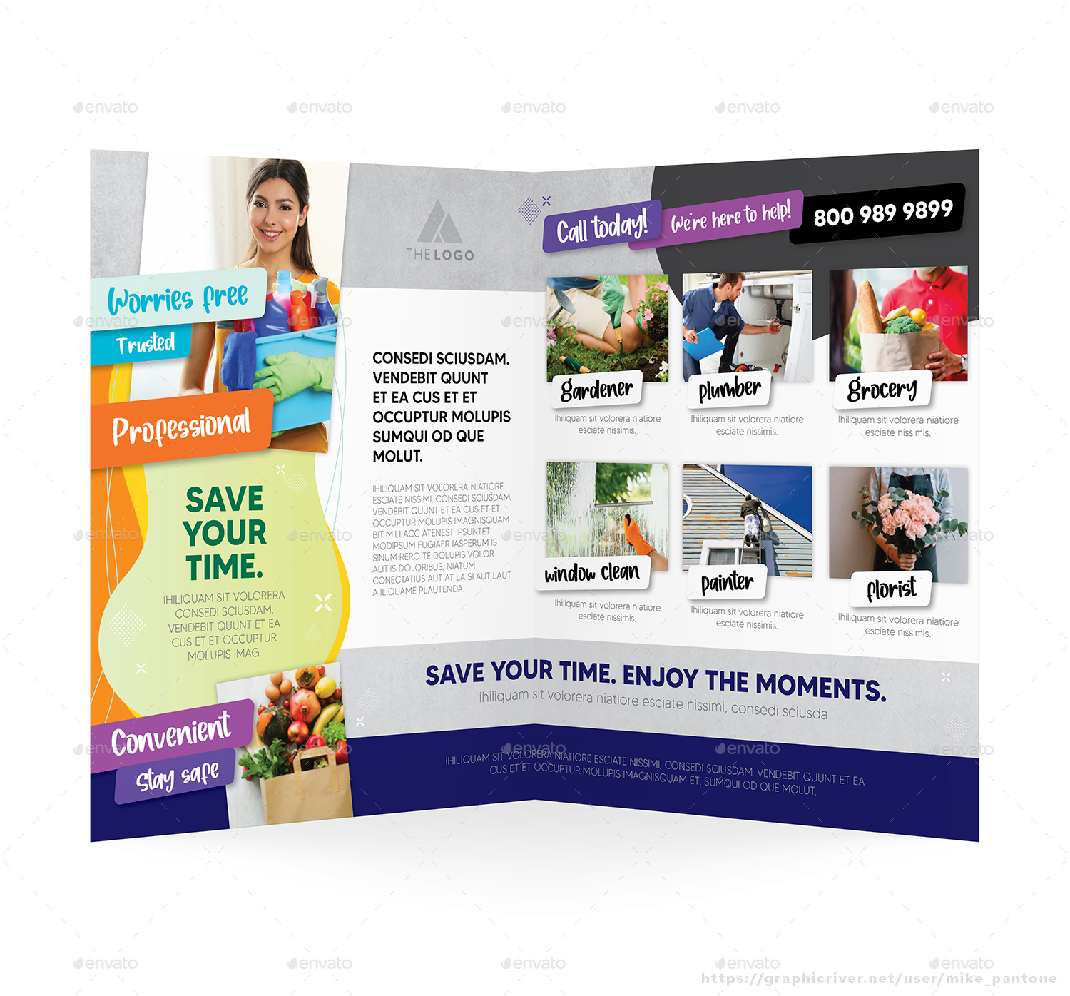 Errand Service Print Bundle, Print Templates | GraphicRiver