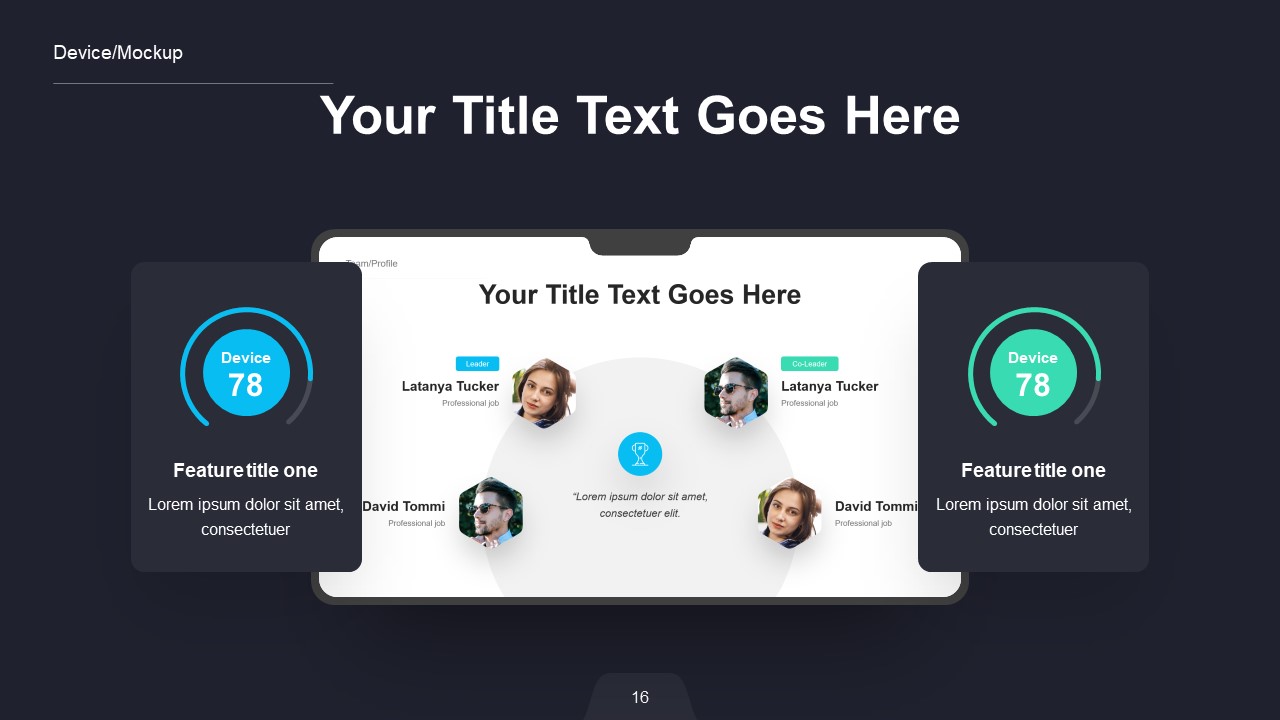 Device and Mockup PowerPoint Presentation Template, Presentation Templates