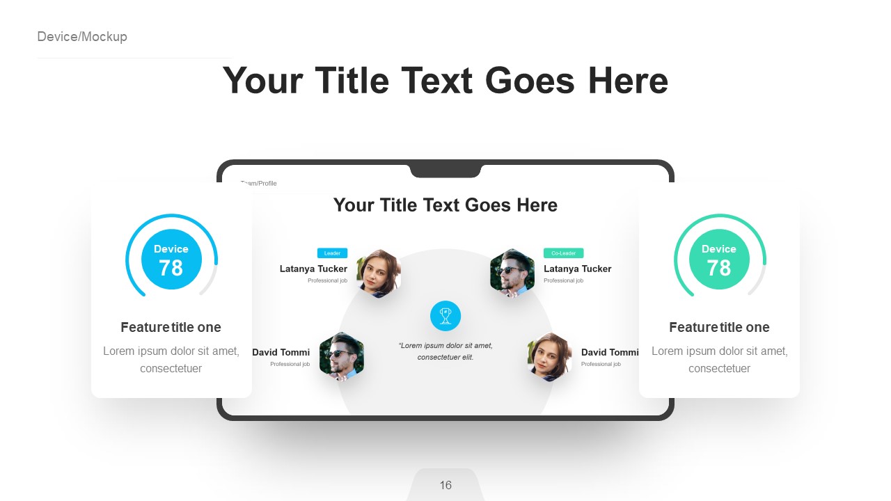 Device and Mockup PowerPoint Presentation Template, Presentation Templates
