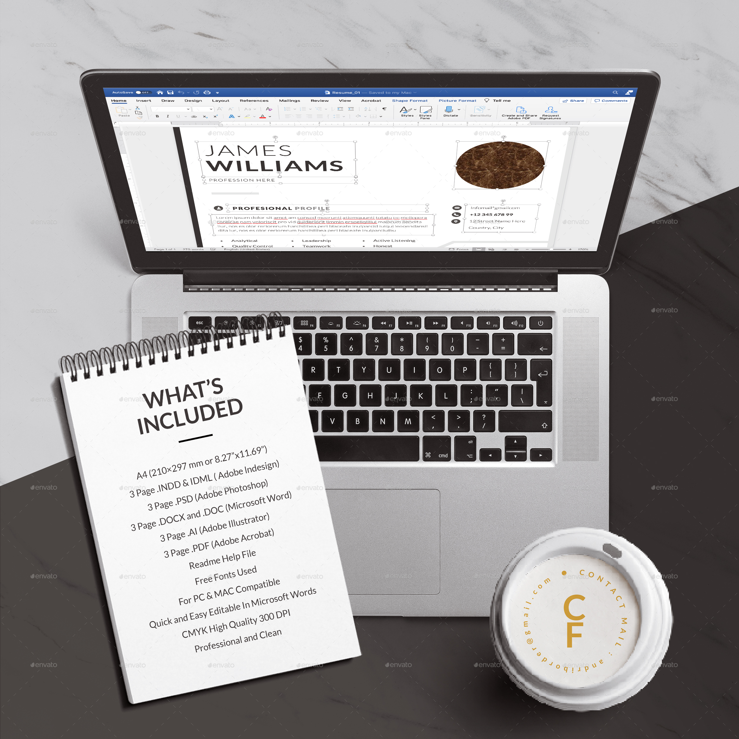 Simple Resume / CV Template, Print Templates | GraphicRiver