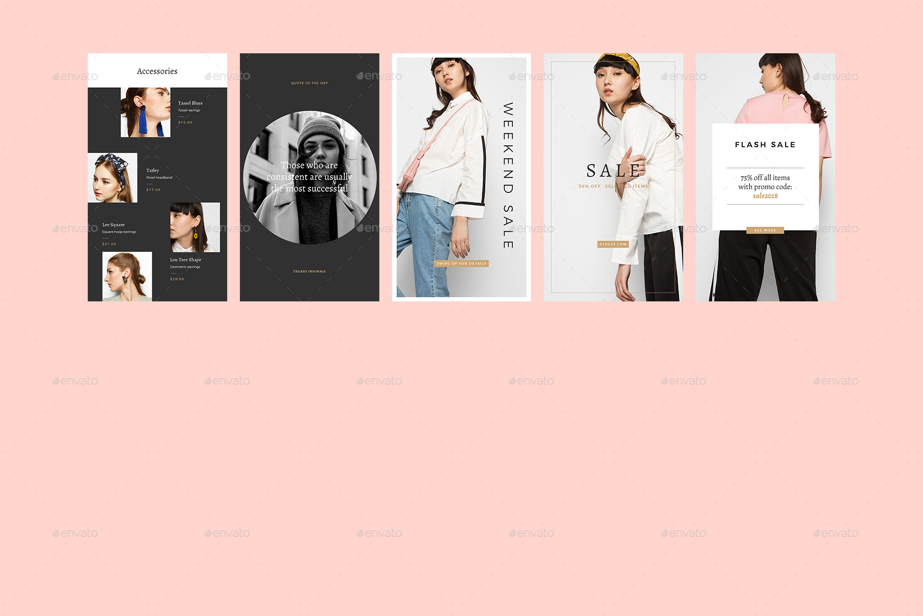 50 Instagram Stories & Post Template, Web Elements | GraphicRiver
