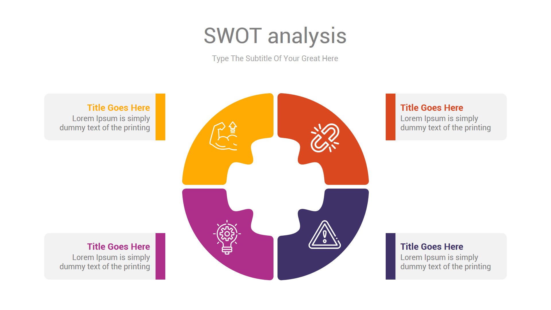 SWOT Analysis Google Slides & Illustrator Template, Presentation Templates