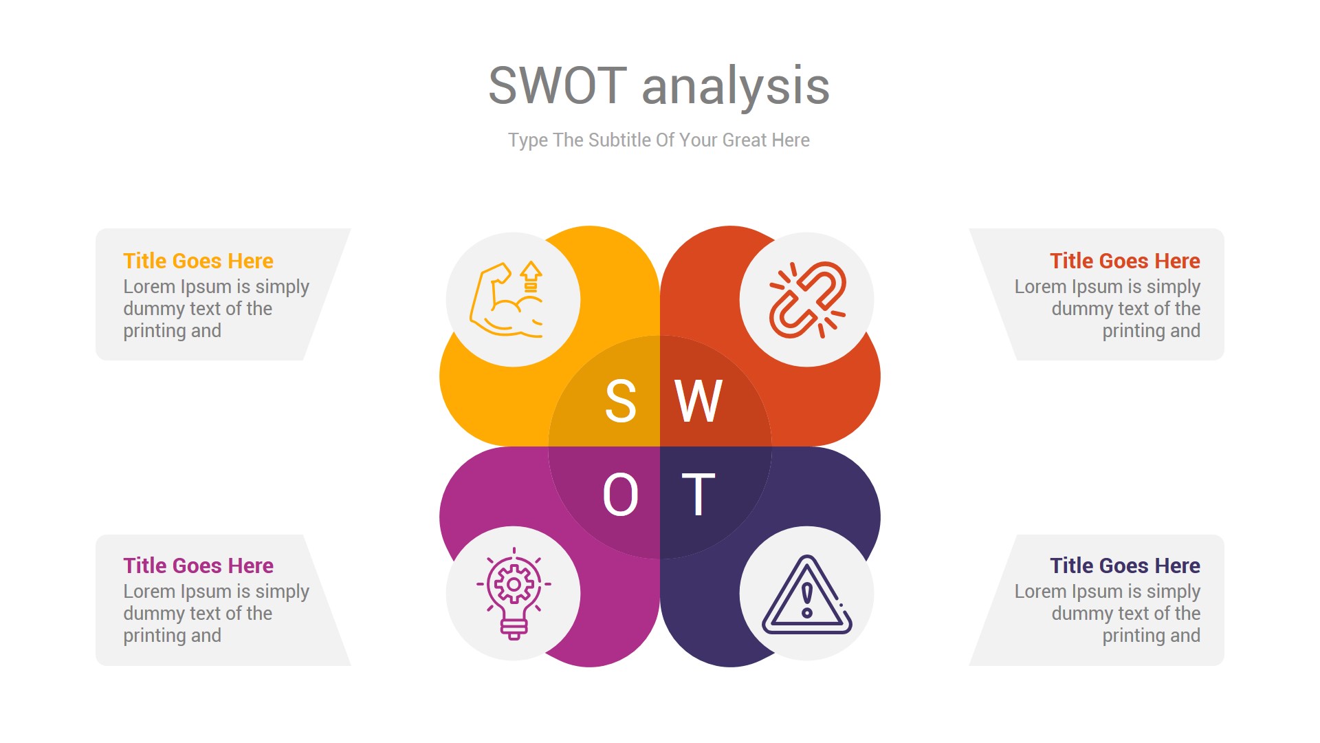 SWOT Analysis Google Slides & Illustrator Template, Presentation Templates