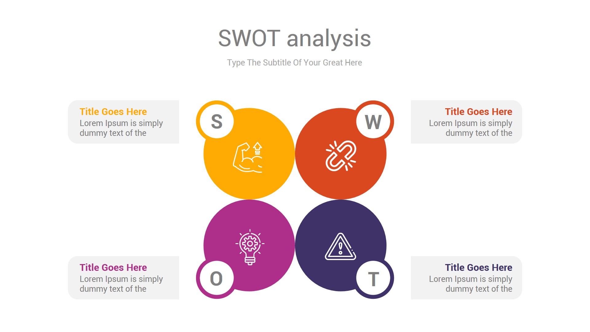 SWOT Analysis Google Slides & Illustrator Template, Presentation Templates