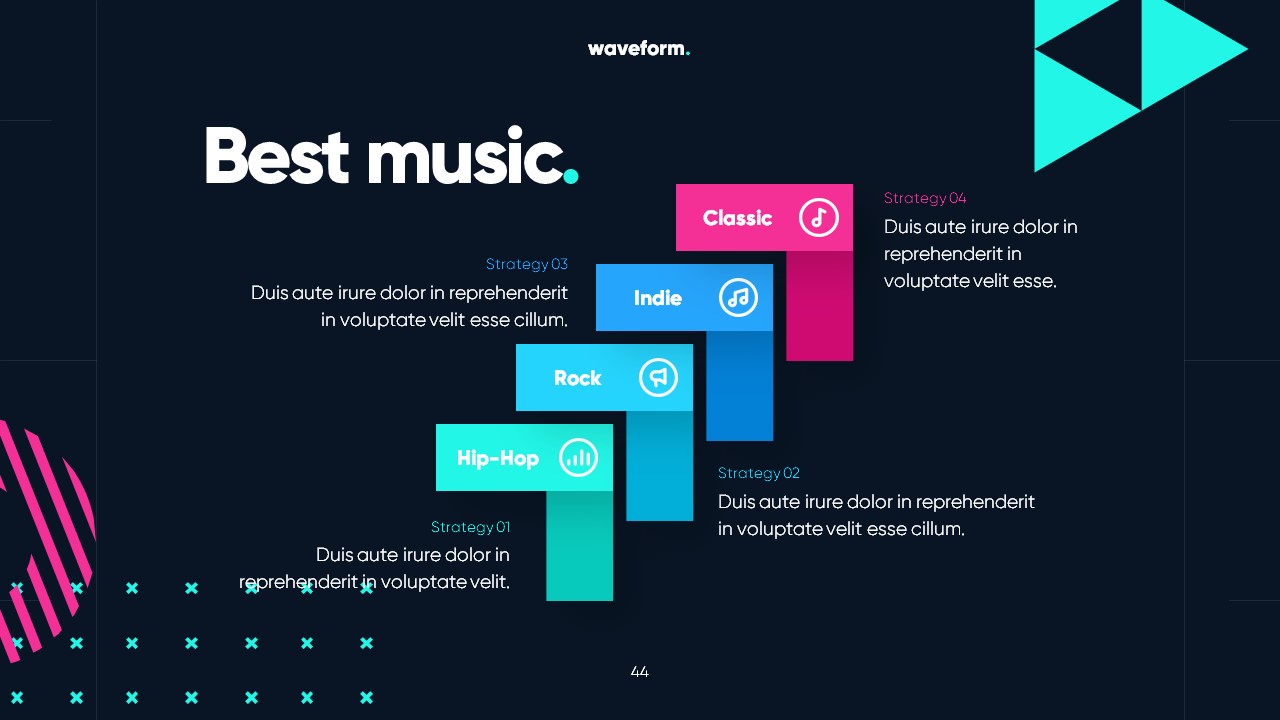 Waveform Music PowerPoint Presentation Template Template Fully Animated ...