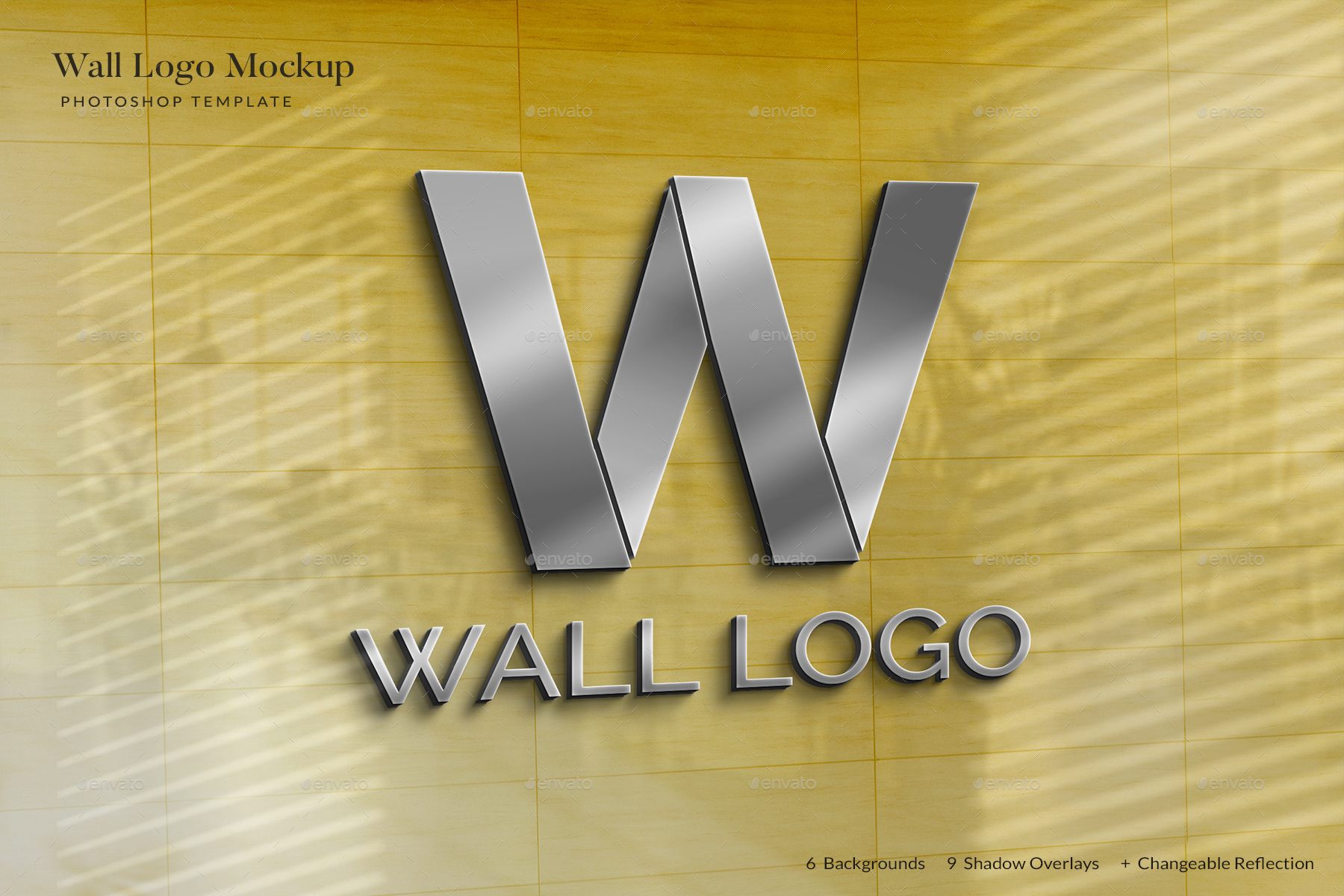 Wall Logo Mockup, Graphics | GraphicRiver