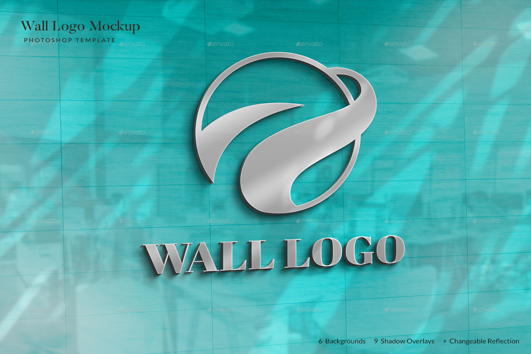 Wall Logo Mockup, Graphics | GraphicRiver