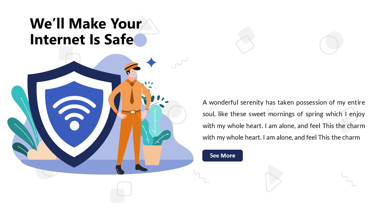 Intsec - Internet Security Google Slides Template, Presentation Templates