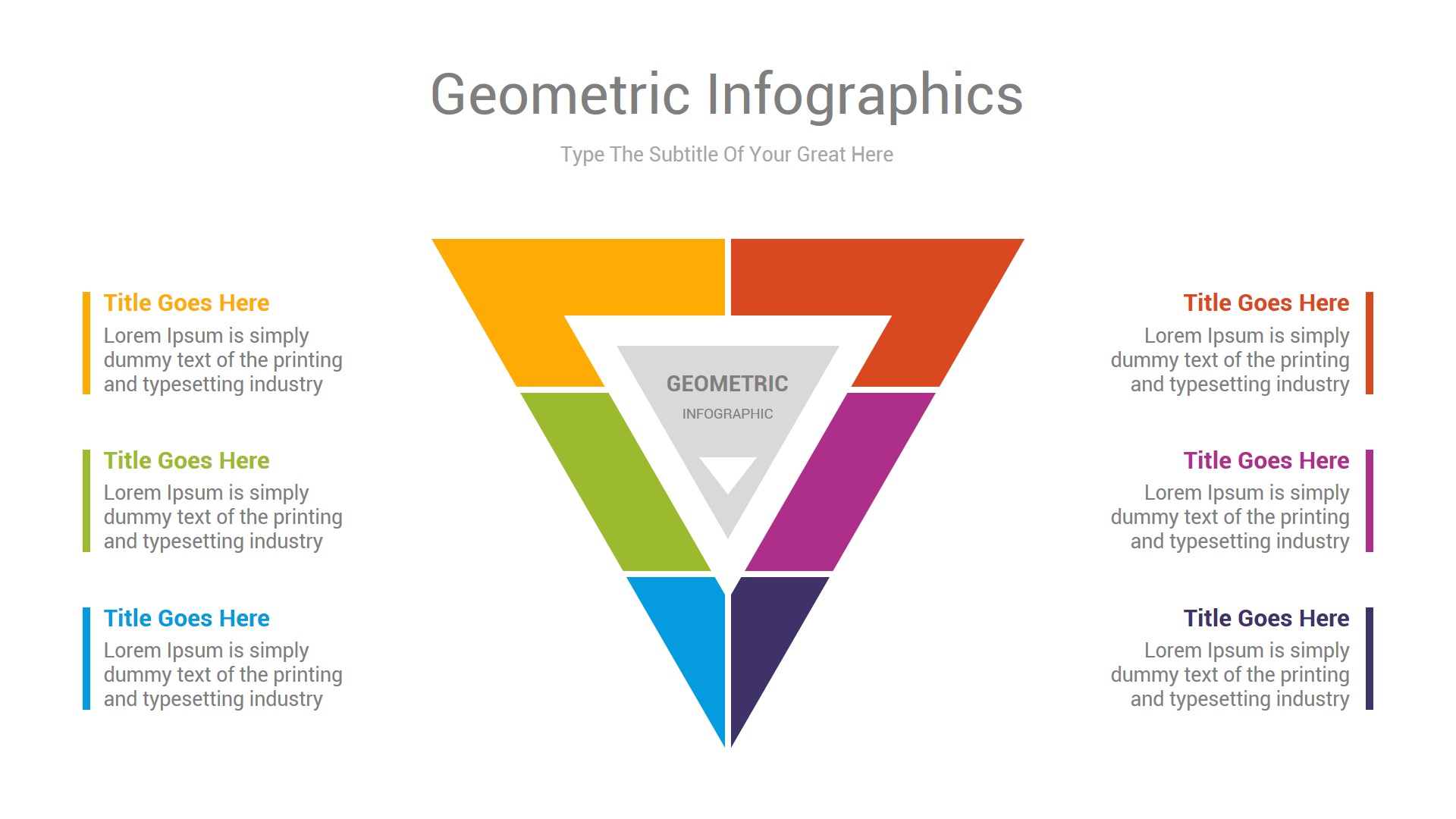 Geometric Infographics Google Slides & Illustrator Template by Neroox