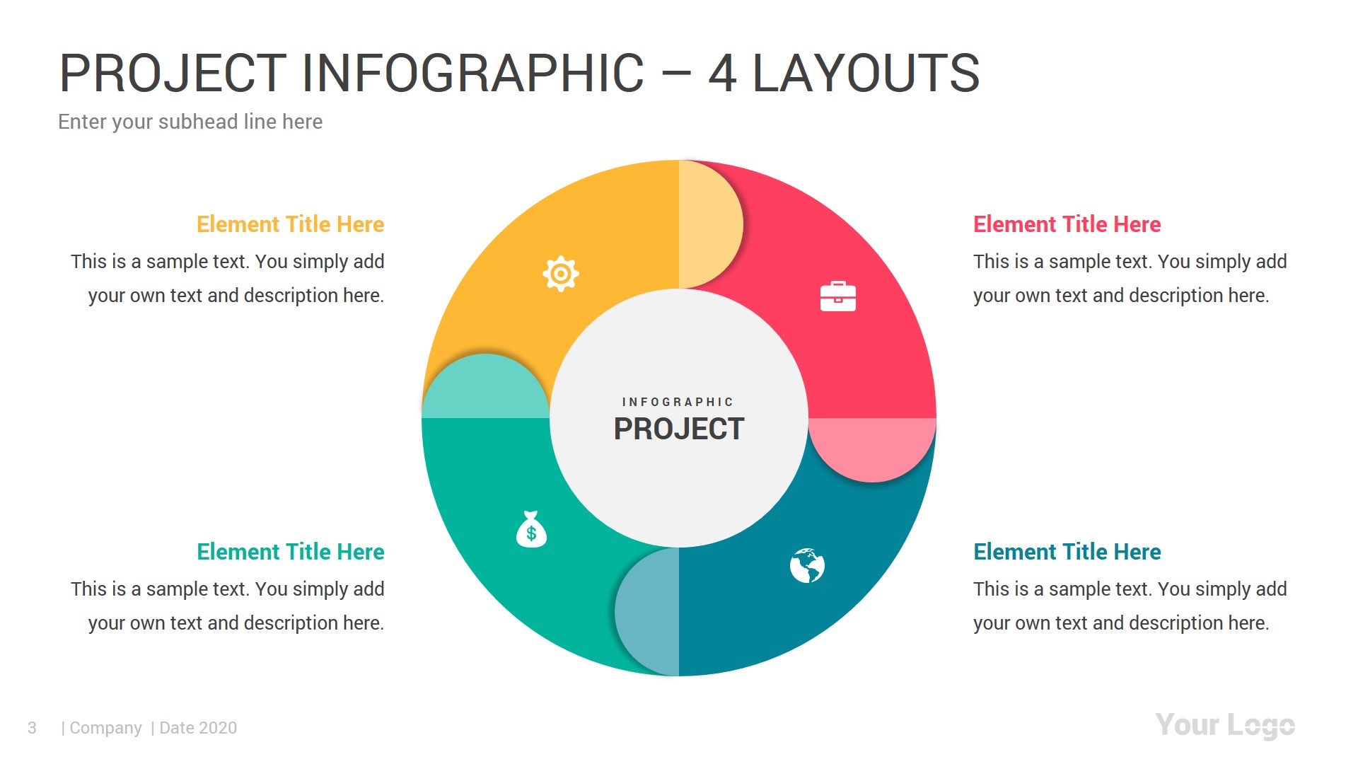 Project PowerPoint Infographics Template Pack, Presentation Templates