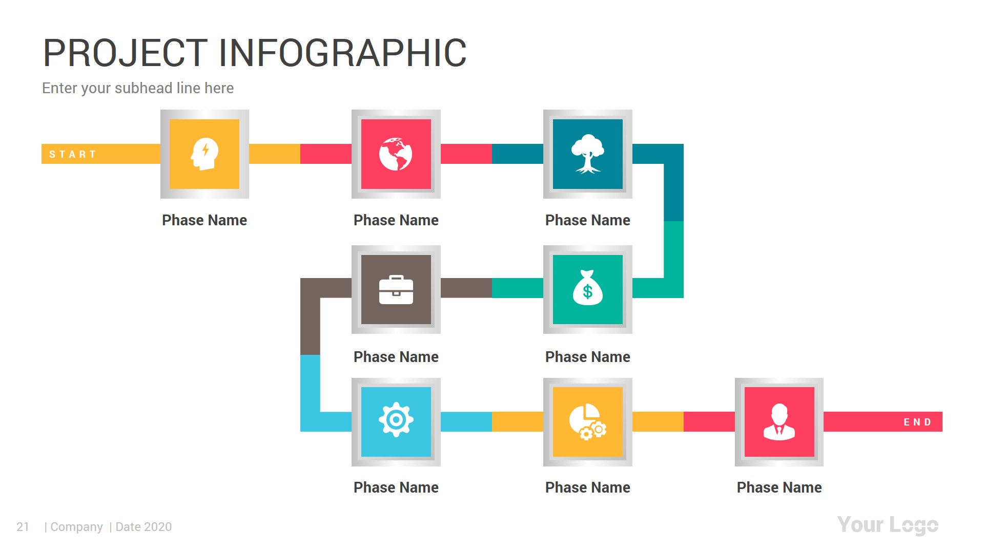 Project PowerPoint Infographics Template Pack, Presentation Templates