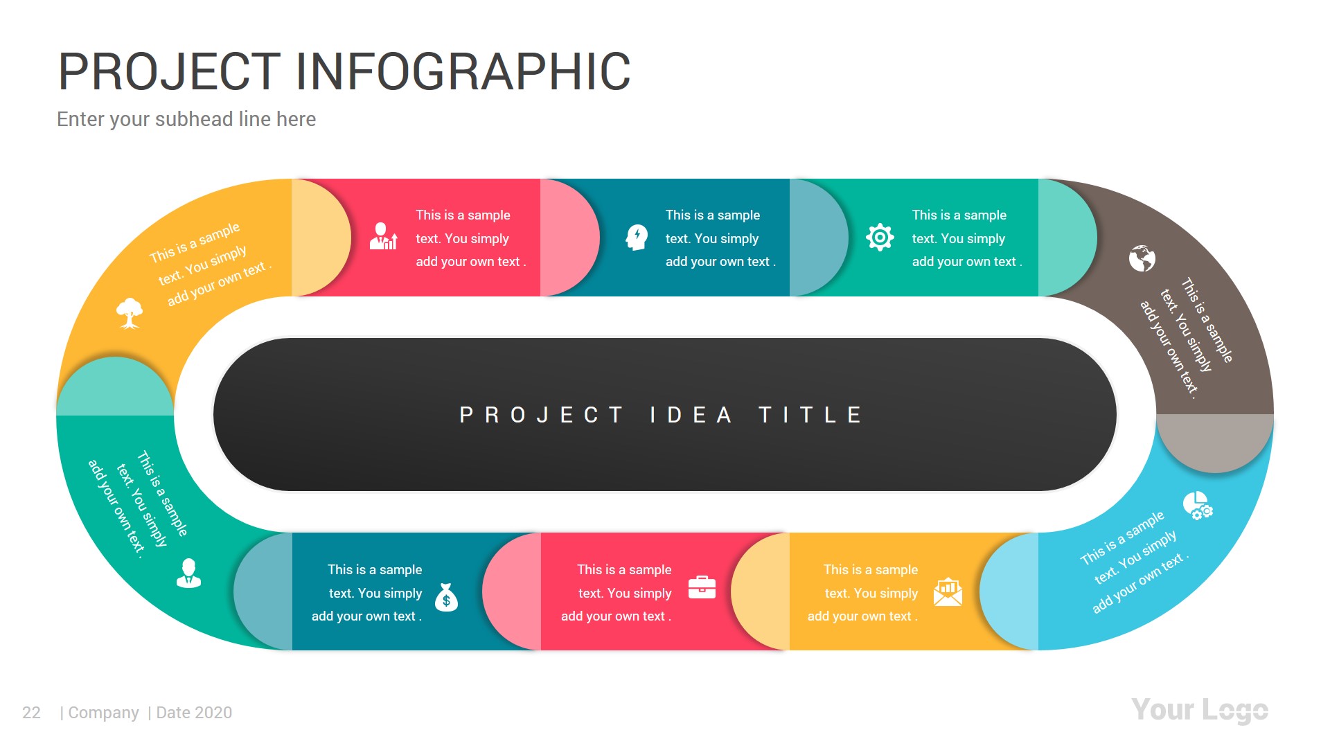 Project PowerPoint Infographics Template Pack, Presentation Templates