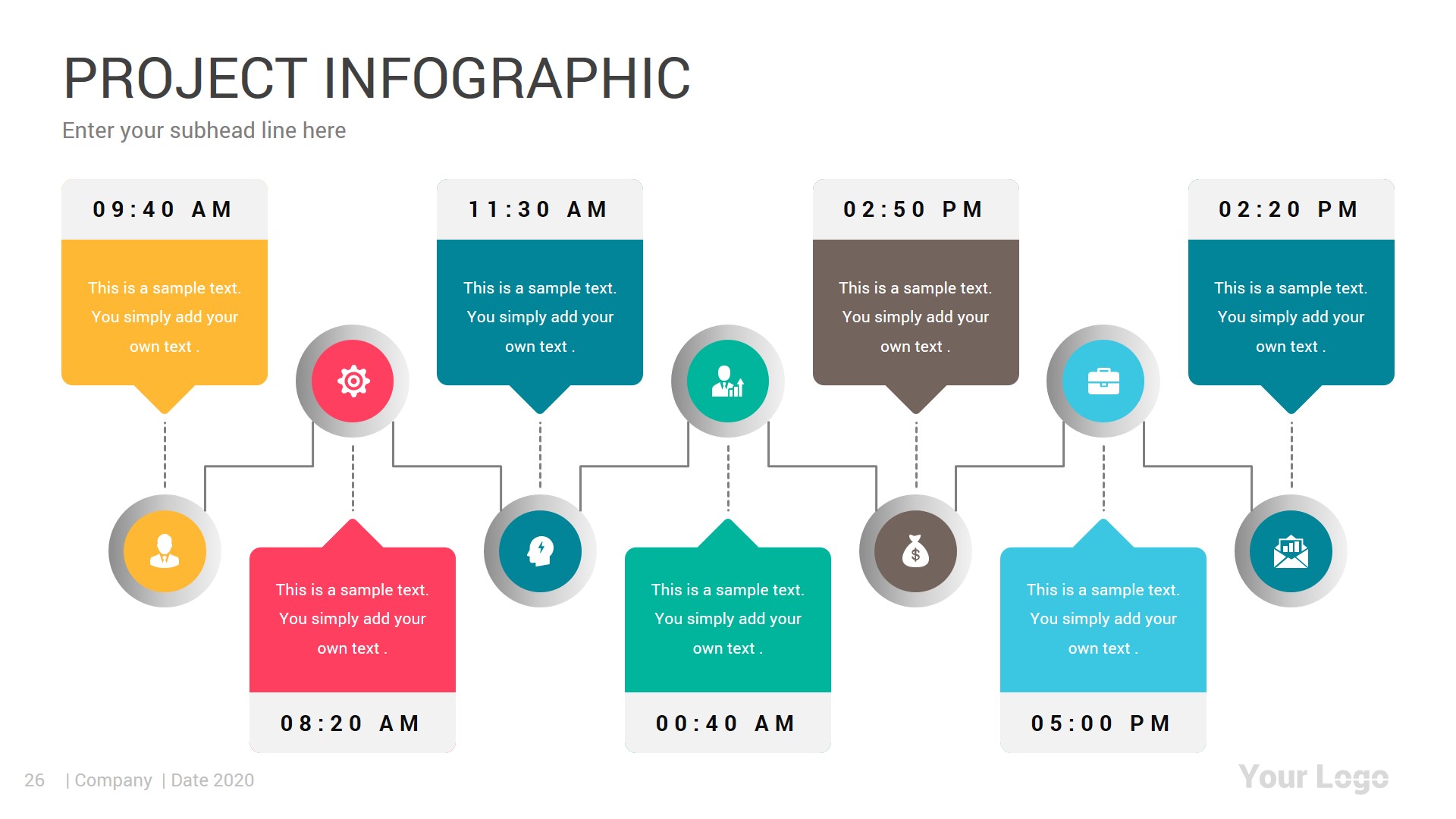 Project PowerPoint Infographics Template Pack, Presentation Templates