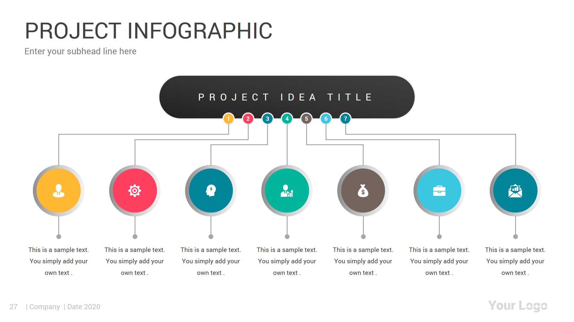 Project PowerPoint Infographics Template Pack, Presentation Templates
