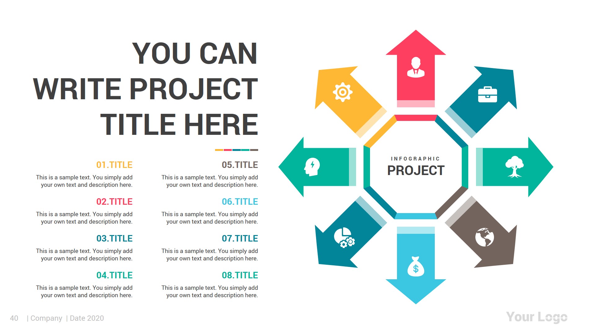 Project PowerPoint Infographics Template Pack, Presentation Templates
