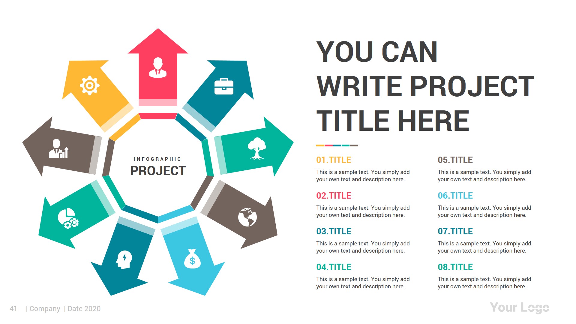 Project PowerPoint Infographics Template Pack, Presentation Templates