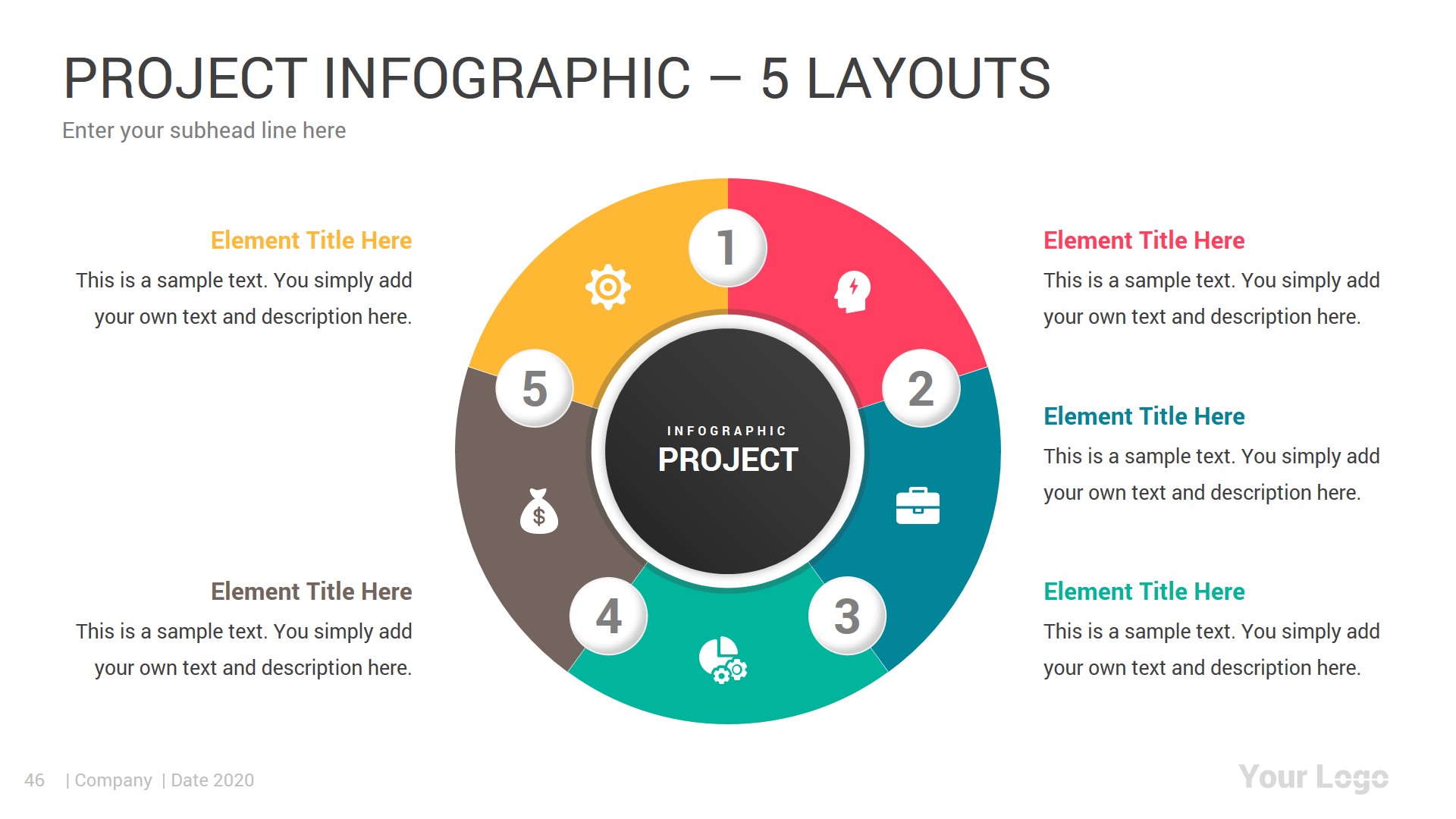 Project PowerPoint Infographics Template Pack, Presentation Templates