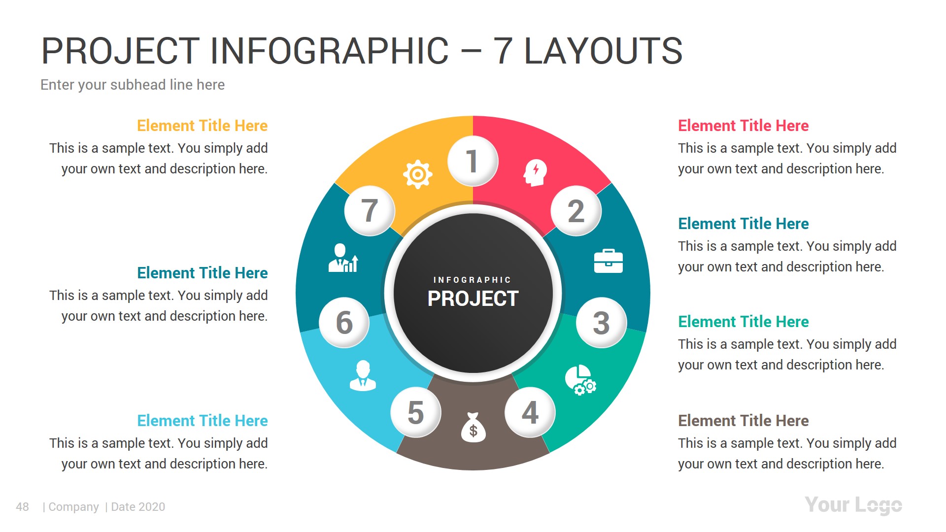 Project PowerPoint Infographics Template Pack, Presentation Templates