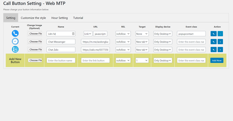 Create custom call and social button for WordPress by webmtp | CodeCanyon