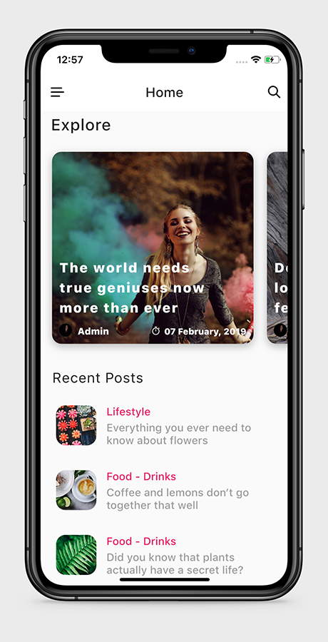 For Wordpress Blogs Flutter App iOS and Android by hmzkvk58 | CodeCanyon