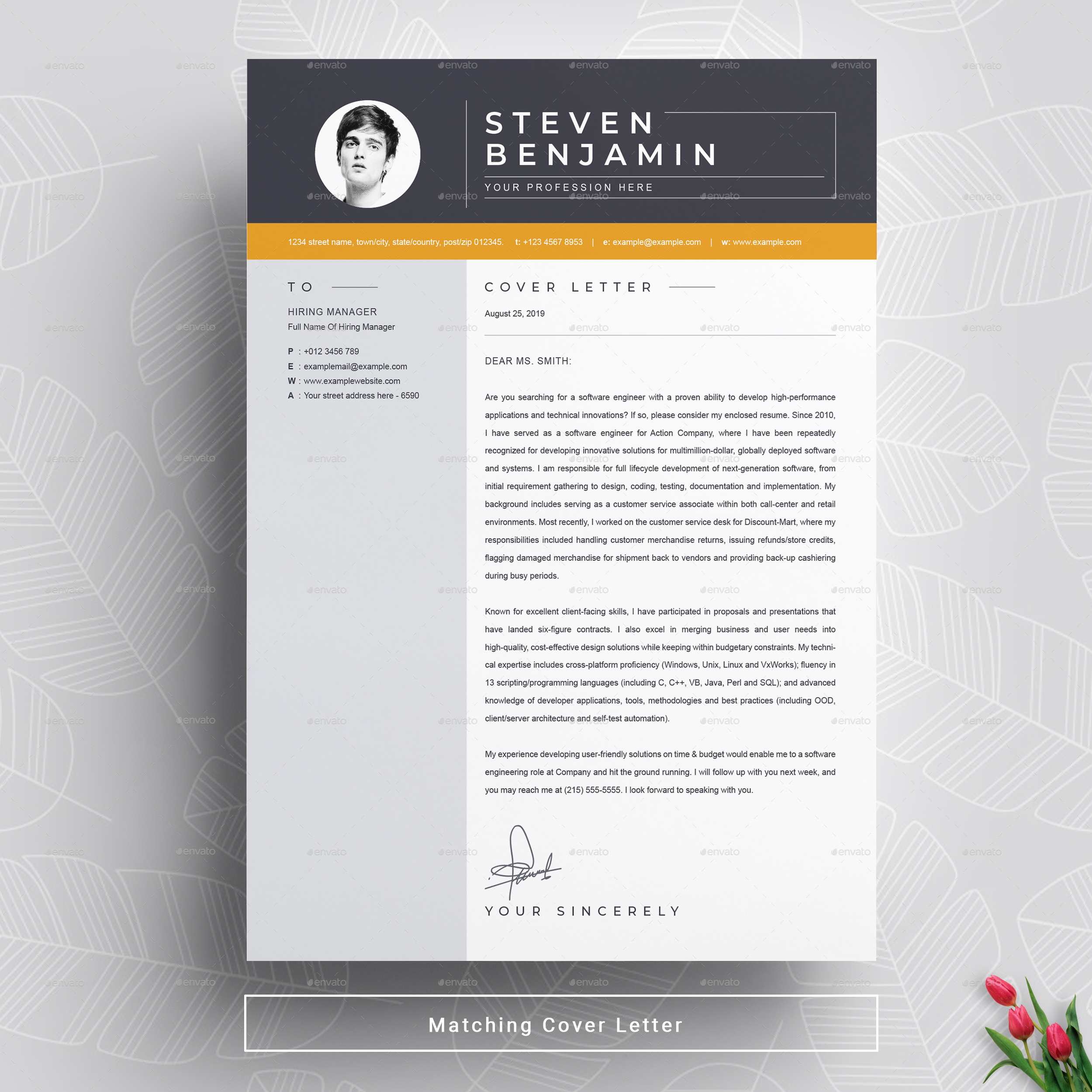 Modern Resume, Print Templates | GraphicRiver