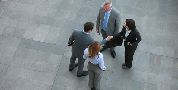 Two Bosses, Two Secretaries, Stock Footage | VideoHive