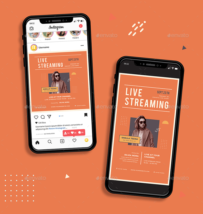 Live Stream Event Flyer Template, Print Templates | GraphicRiver