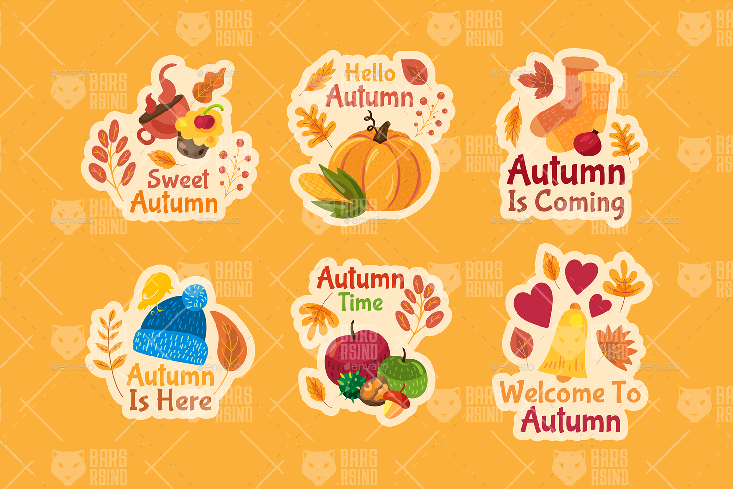 Cozy Autumn Pack, Vectors | GraphicRiver