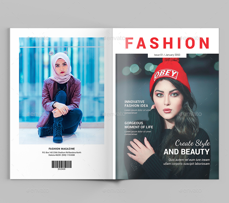 Fashion Magazine, Print Templates | GraphicRiver