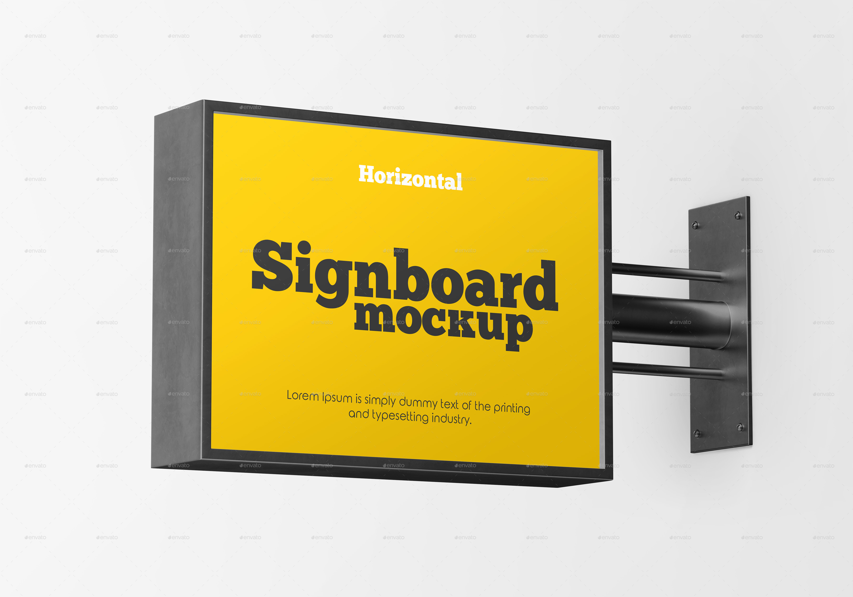 Horizontal Signboard Mockup Set, Graphics | GraphicRiver