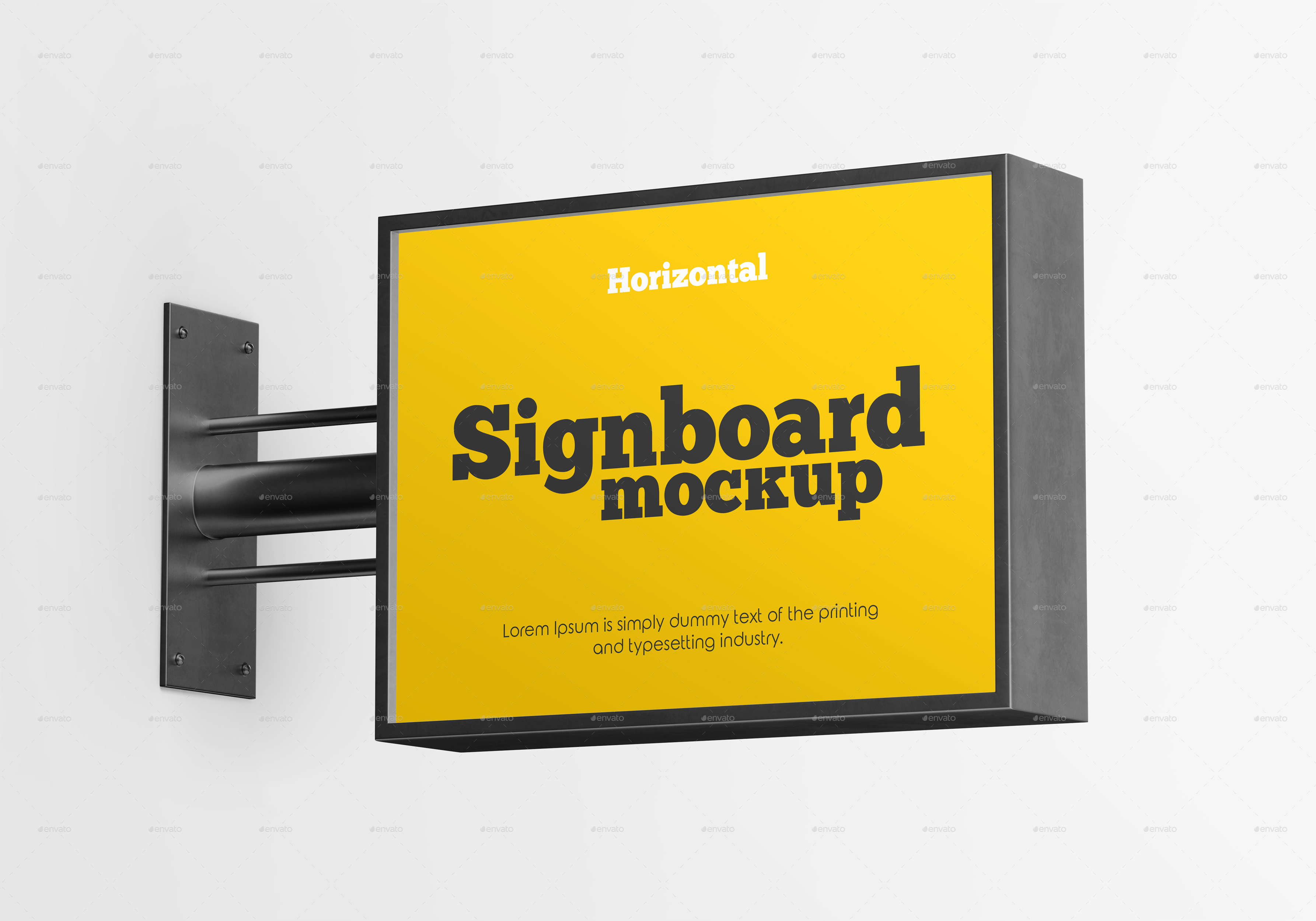 Horizontal Signboard Mockup Set, Graphics | GraphicRiver