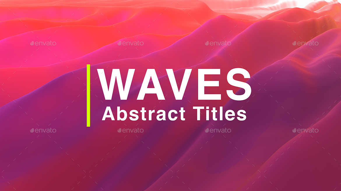 Waves Abstract Titles V2, Graphics | GraphicRiver