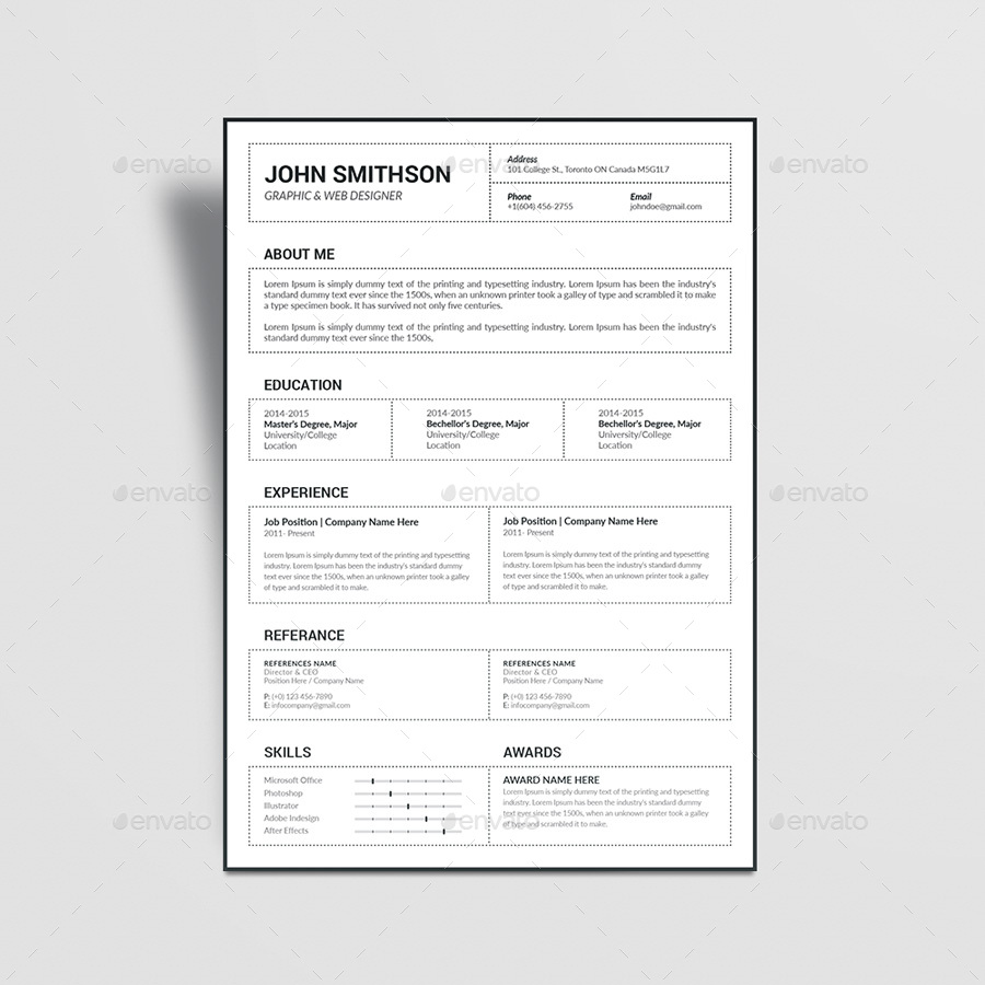 Resume / CV, Print Templates | GraphicRiver