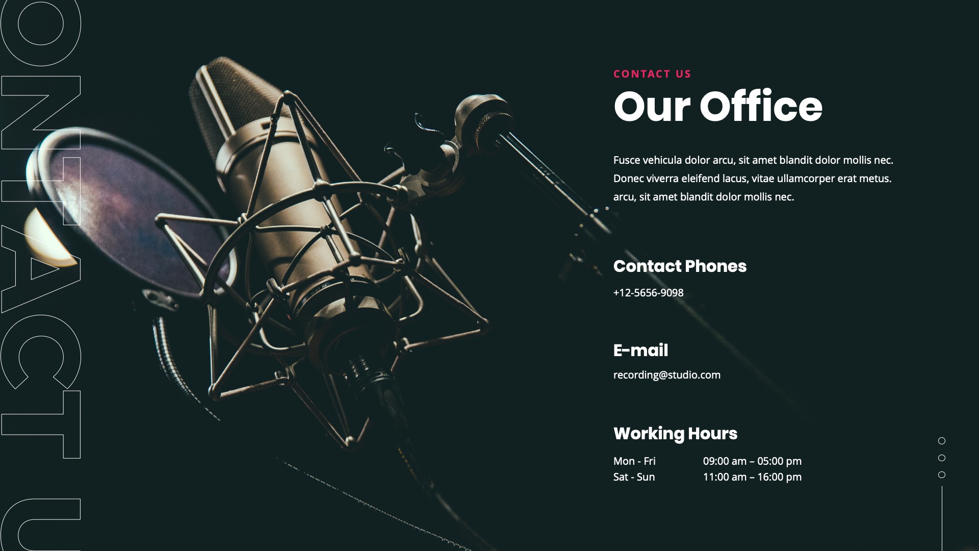 Musiczan - Music Producer & Recording Studio Keynote Template ...