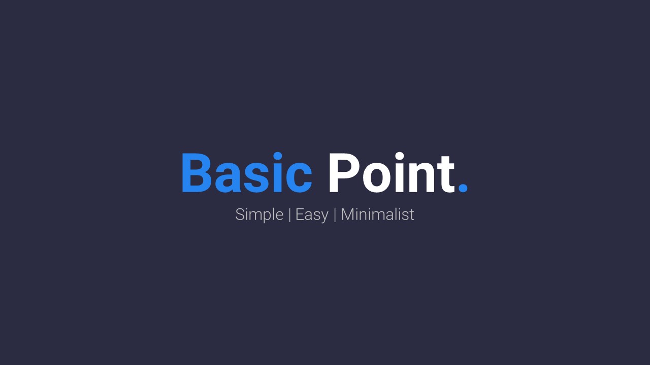 Basic Point Multipurpose PowerPoint Presentation Template Template ...