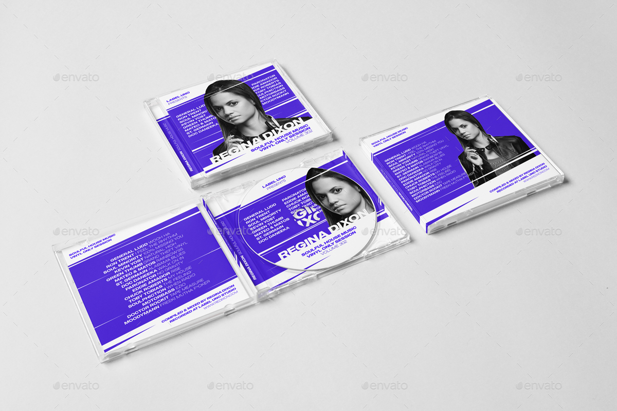 Modern DJ Mix / Album CD Cover Artwork Template, Print Templates ...