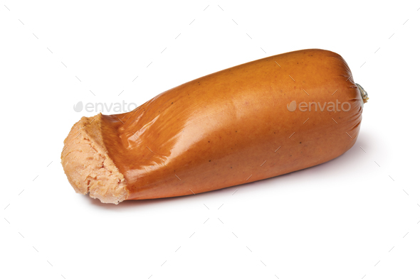 Single traditional German Teewurst Stock Photo by picturepartners ...