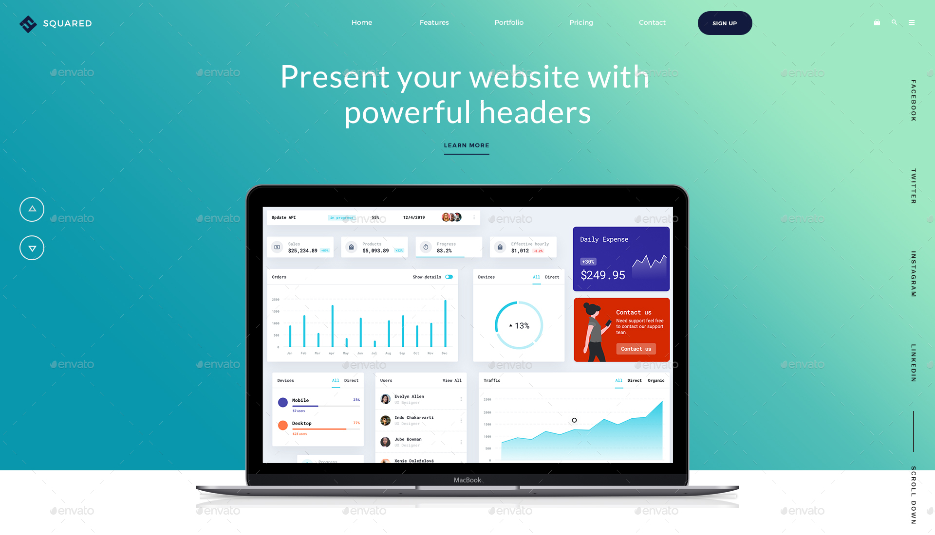 40 Hero Website Presentation Headers, Graphics | GraphicRiver