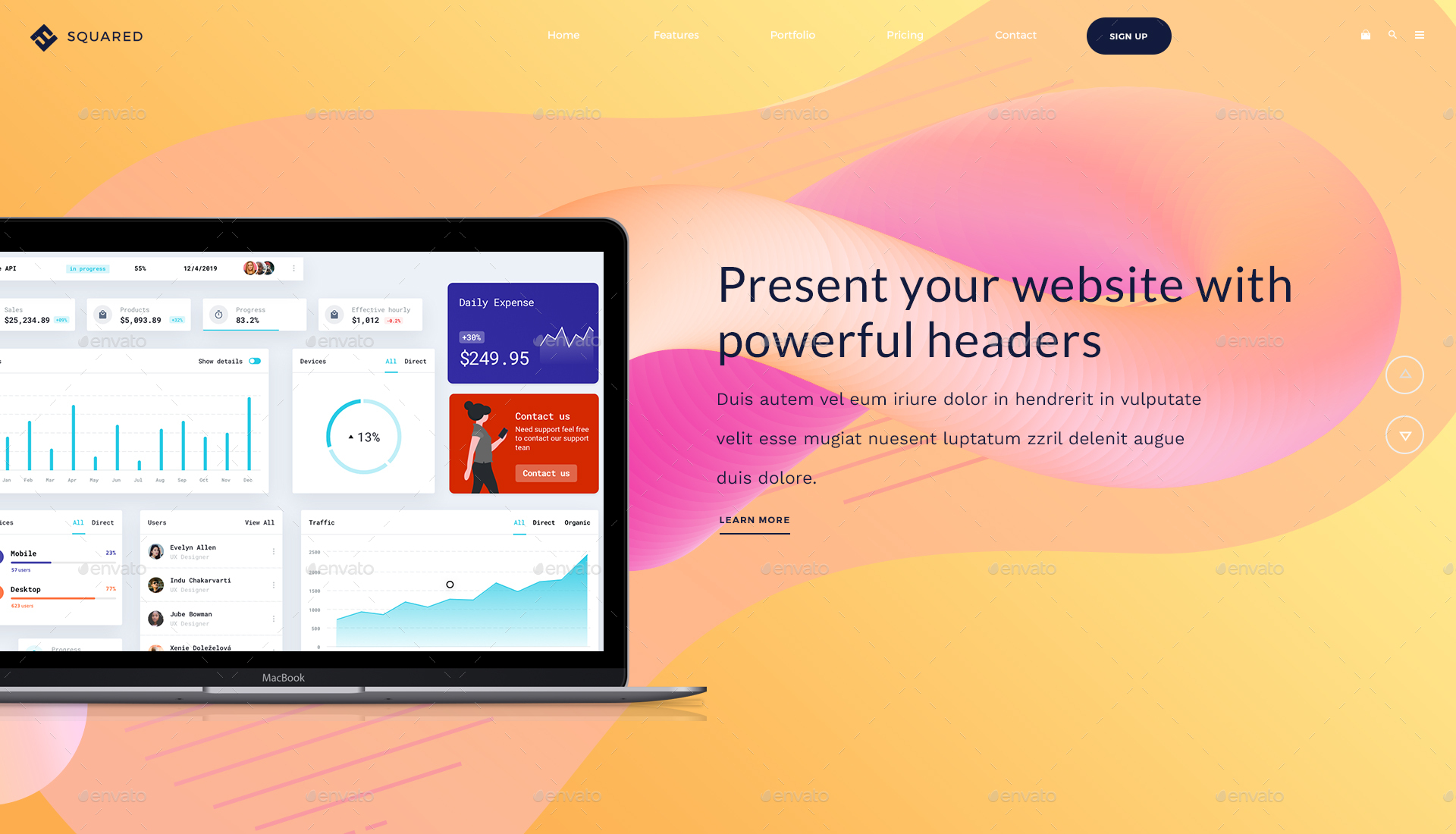 40 Hero Website Presentation Headers, Graphics | GraphicRiver