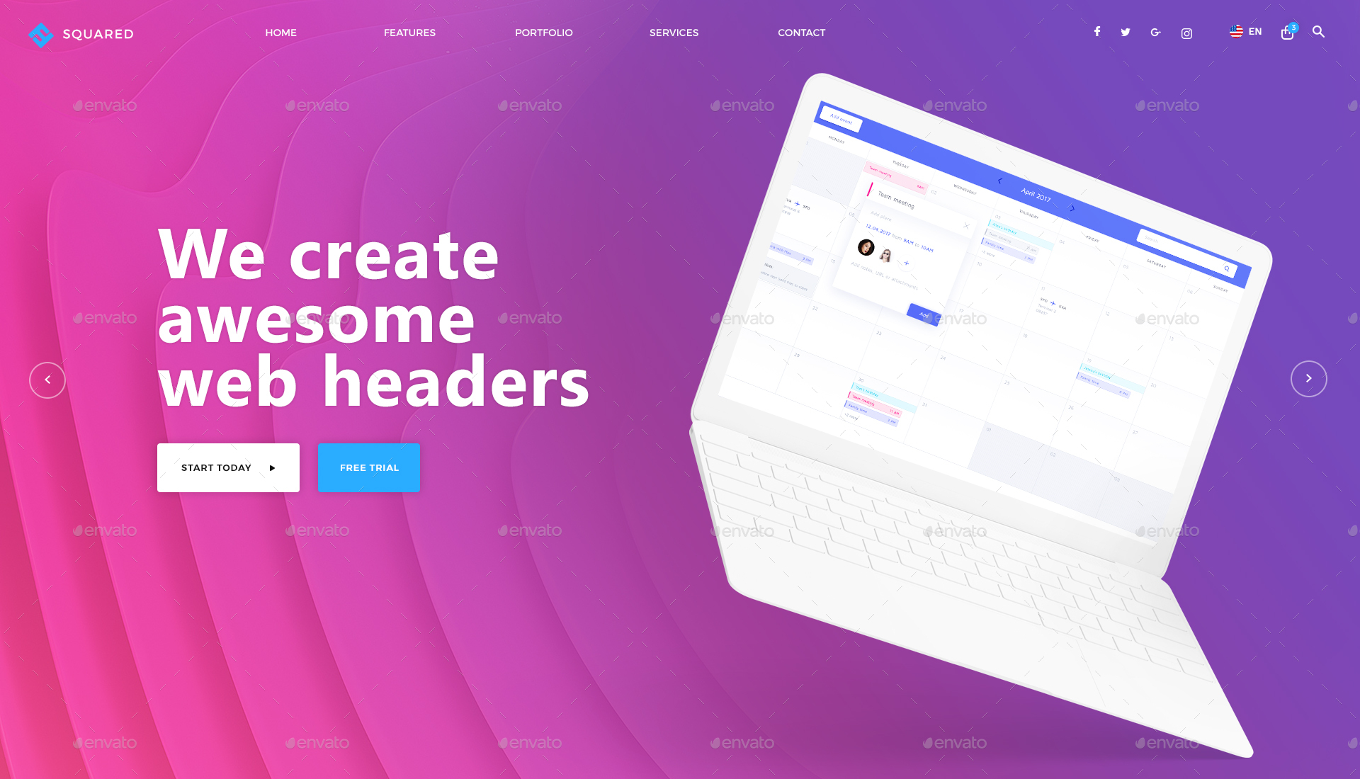 40 Hero Website Presentation Headers, Graphics | GraphicRiver