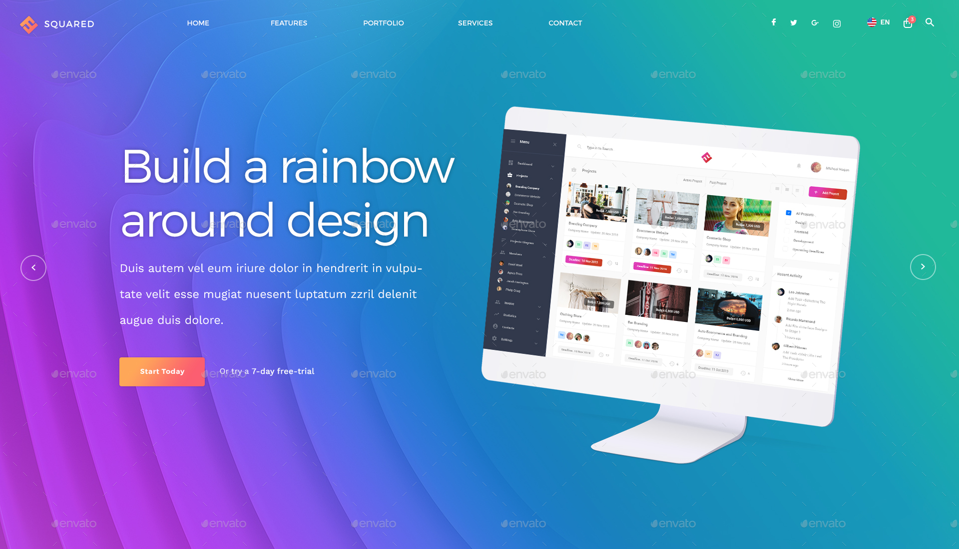 40 Hero Website Presentation Headers, Graphics | GraphicRiver