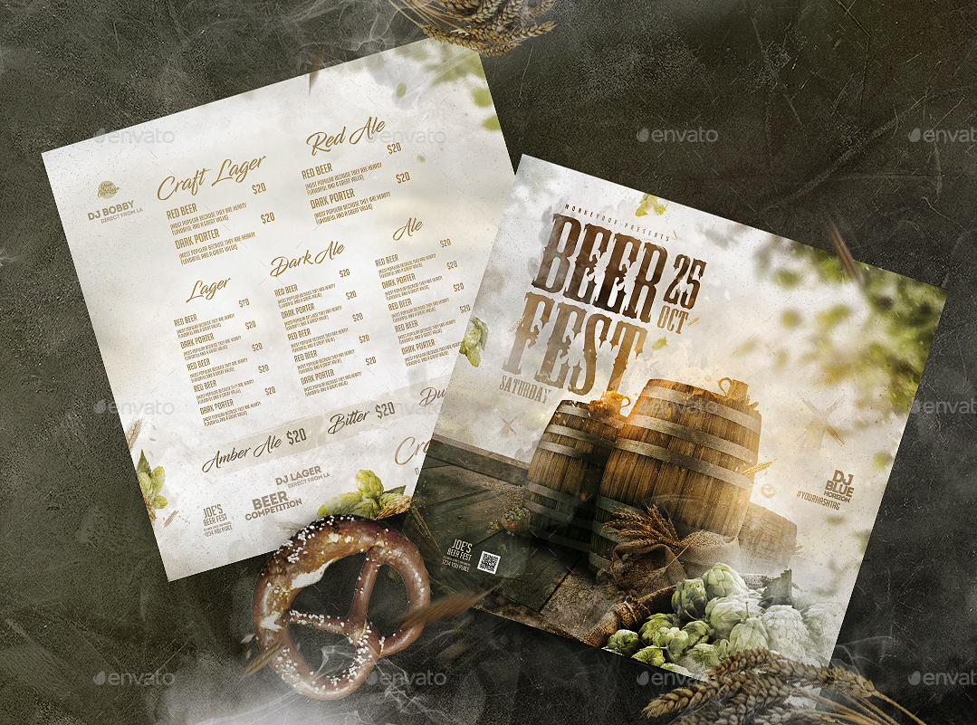 Beer Fest Menu, Print Templates | GraphicRiver