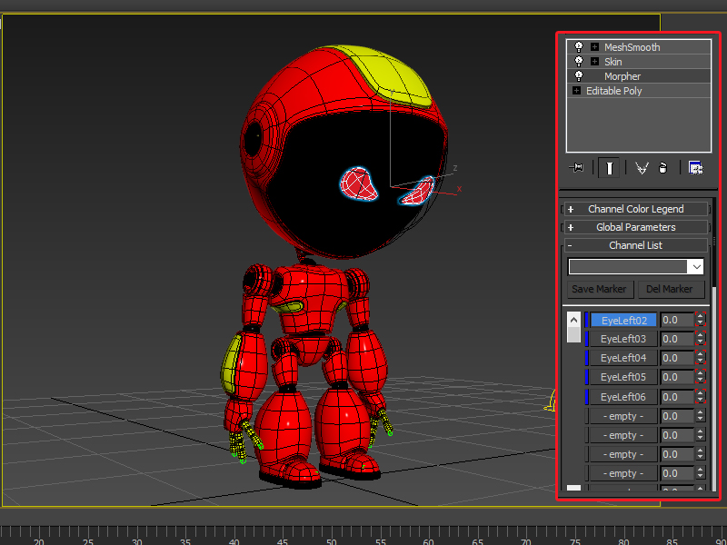 3Ds Max Robot Rigged with Biped by CGFX-Studio | 3DOcean