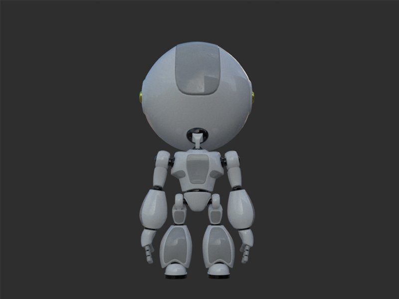 3Ds Max Robot Rigged with Biped by CGFX-Studio | 3DOcean
