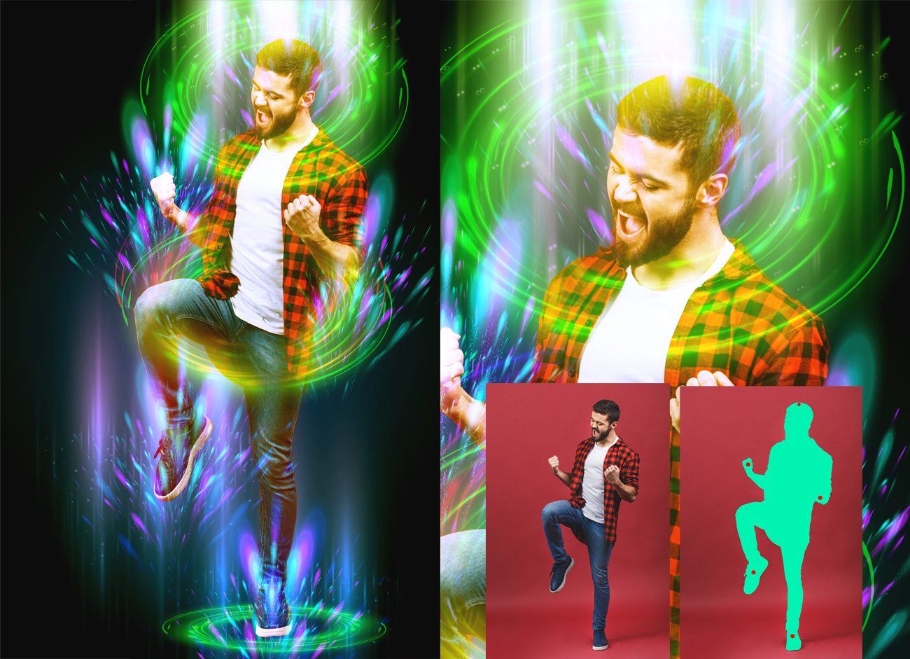 Explosion Glow Effect Ps Action, Add-ons | GraphicRiver