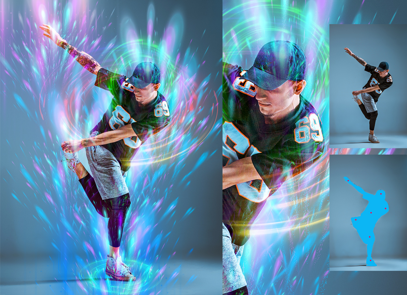 Explosion Glow Effect Ps Action, Add-ons | GraphicRiver