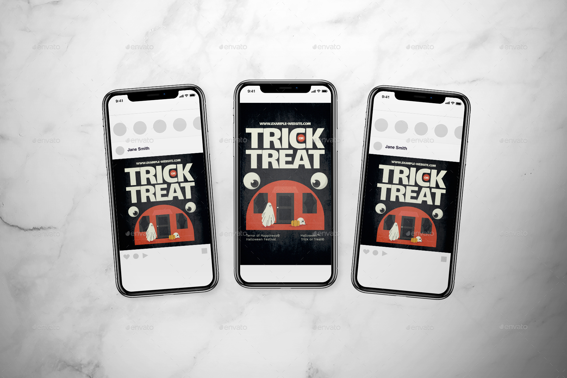 Trick or Treat Flyer Set, Print Templates | GraphicRiver